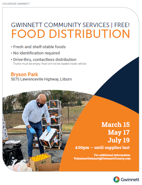 Free Food Distribution: Bryson Park - Gwinnett Cares